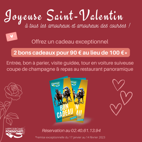 Un cadeau insolite pour la Saint-Valentin | Hippodrome de Pornichet Un cadeau insolite pour la Saint-Valentin | Hippodrome de Pornichet
